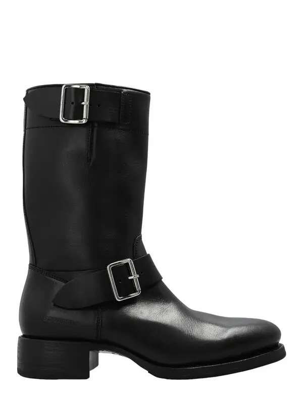 Dsquared2 Leather Ankle Boots - Black