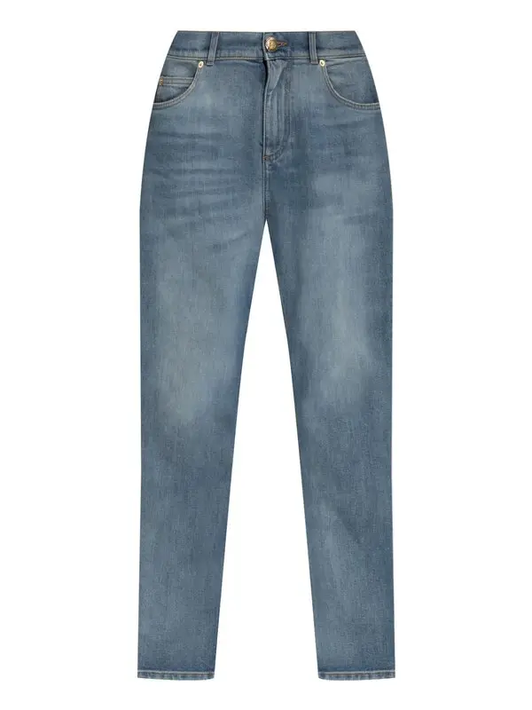 Balmain Tapered Leg Jeans - Blue