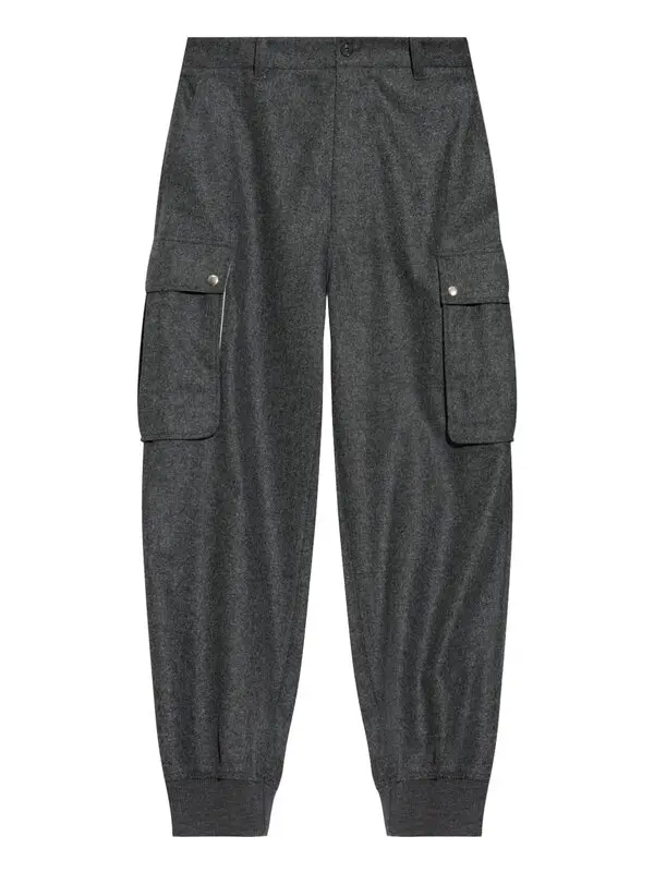 Givenchy Wool Cargo Pants - Grey