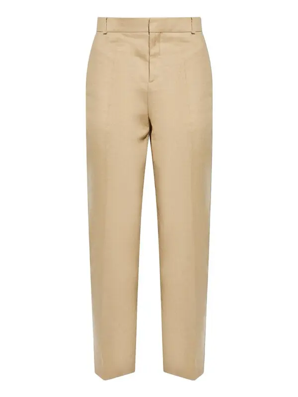 Balmain Creased Trousers - Beige