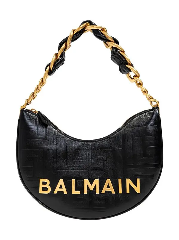 Balmain 1945 Soft Shoulder Bag - Black
