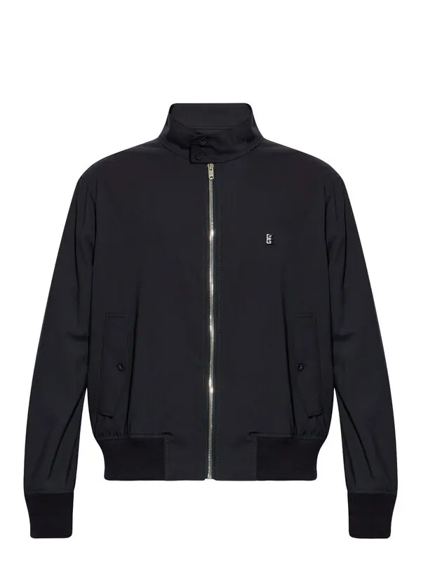 Givenchy Jacket With Stand-up Collar - Navy Blue