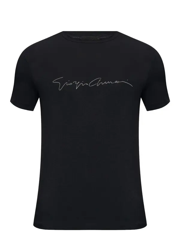 Giorgio Armani Logo T-shirt - Navy Blue