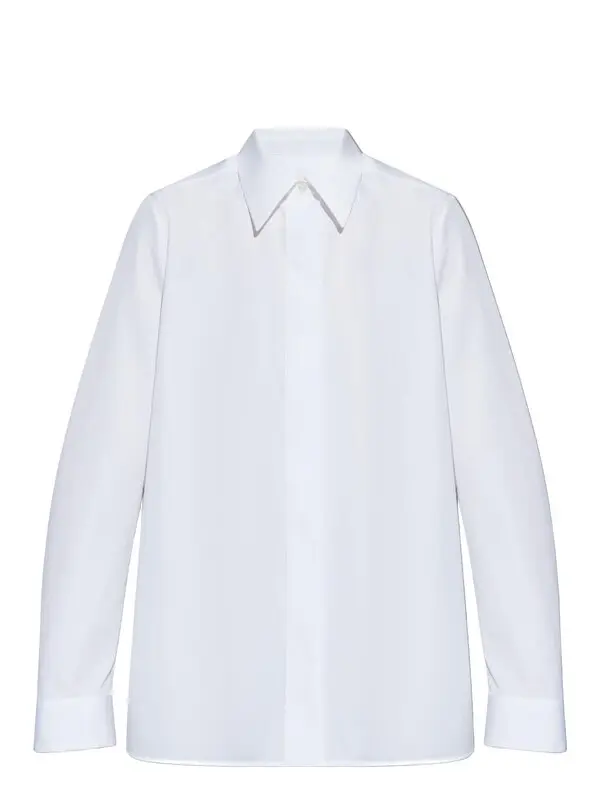 JIL SANDER Shirt With Concealed Placket - White