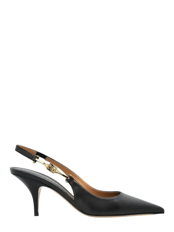 FERRAGAMO Tally Heeled Slingbacks - Black