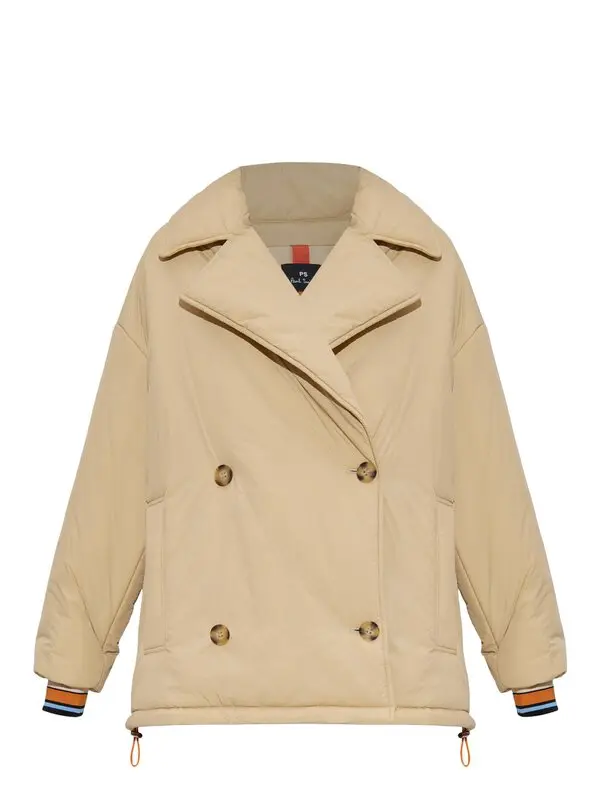 Paul Smith Insulated Double-breasted Jacket - Beige