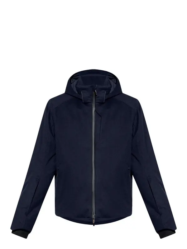 Sease Cashmere Jacket With Detachable Hood - Navy Blue
