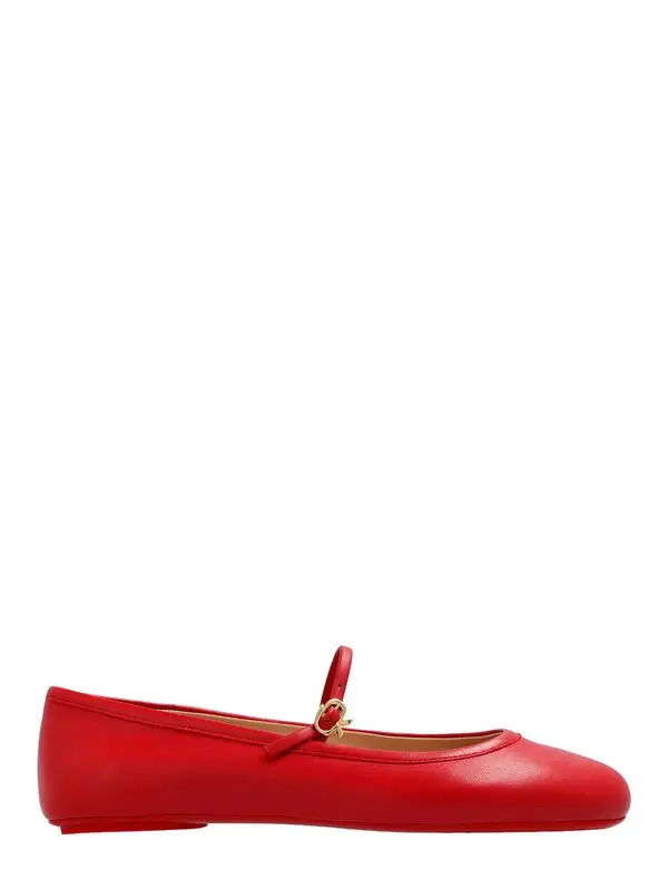 GIANVITO ROSSI Carla Ballet Flats - Red