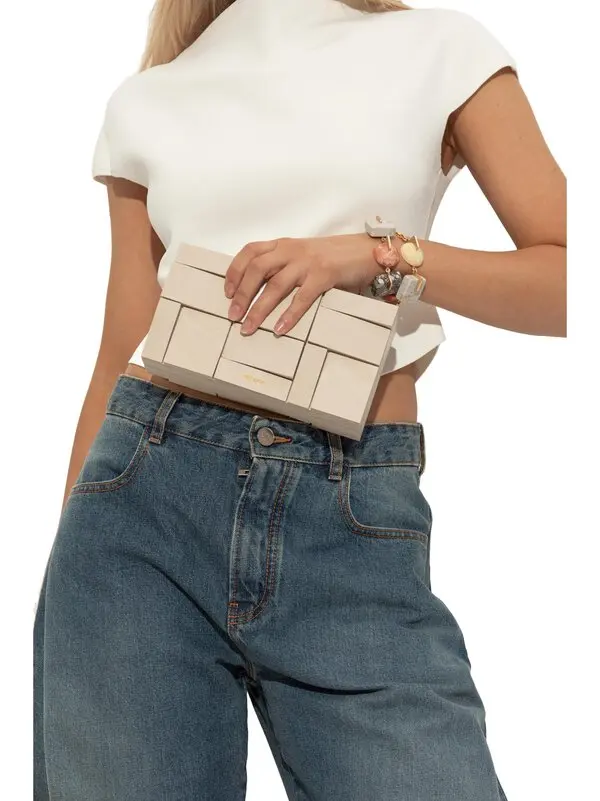 Cult Gaia Galleria Clutch - Cream