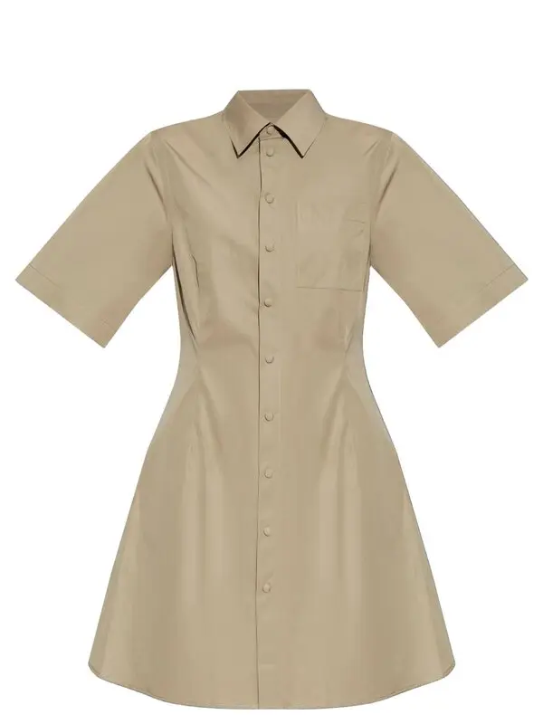 Ami Shirt Dress - Beige