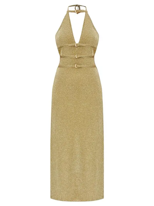 Cult Gaia Evaleigh" Dress - Gold
