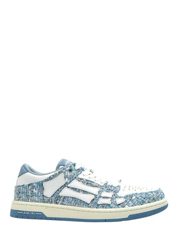 Amiri Boucle Skel Top Sneakers - Blue