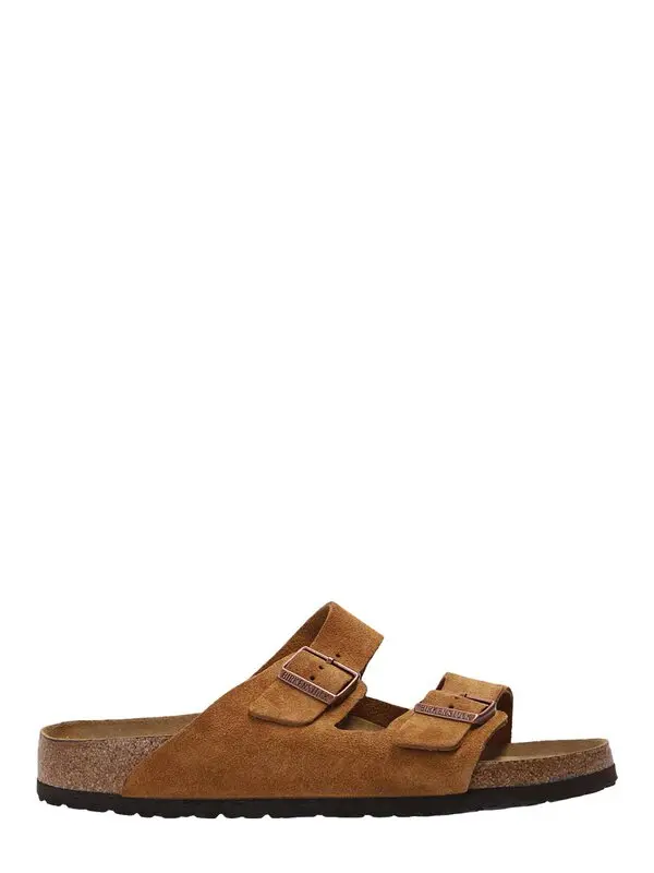 BIRKENSTOCK Arizona Bs Suede Slides - Brown