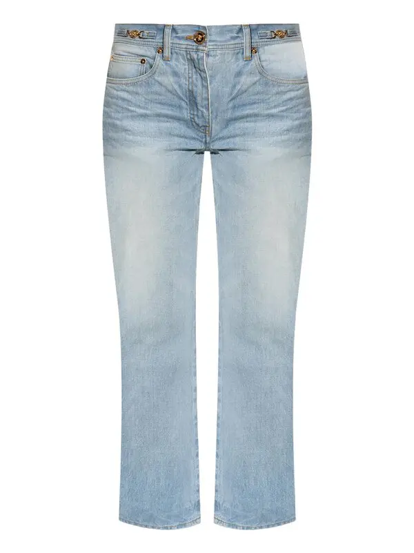 Versace Bootcut Logo Jeans - Blue