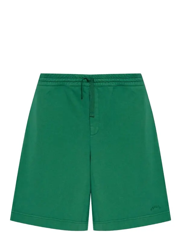 Alexander McQueen Embroidered Logo Shorts - Green