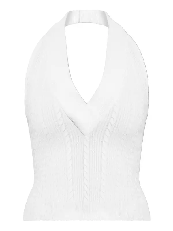 Balmain Open-back Top - White