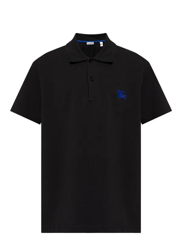 Burberry Polo With Logo - Black