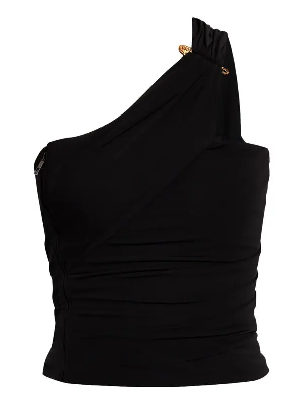 Versace One-shoulder Top - Black