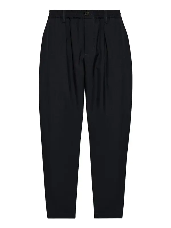 Marni Virgin Wool Tailored Trousers - Navy Blue
