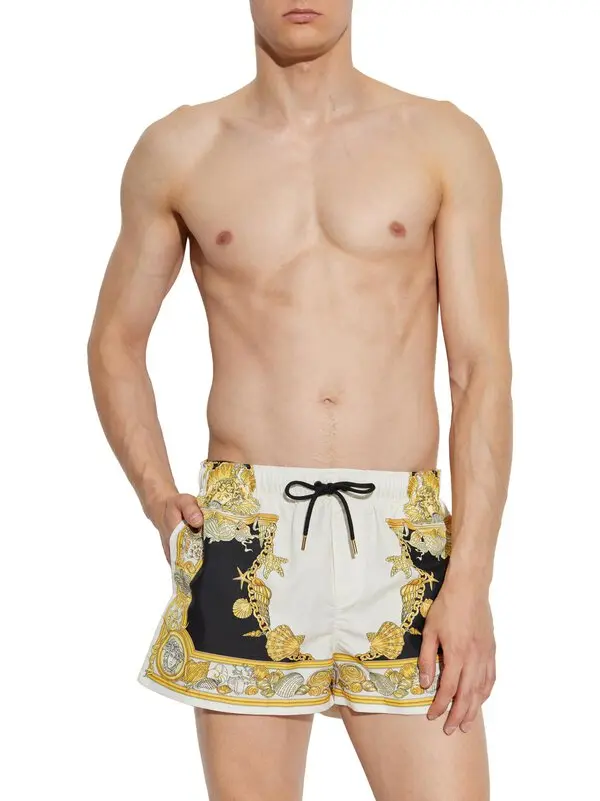 Versace Baroque Print Swim Shorts - Multicolour