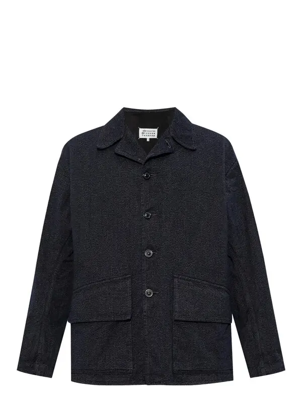 MAISON MARGIELA Cotton Tweed Jacket With Pockets - Black