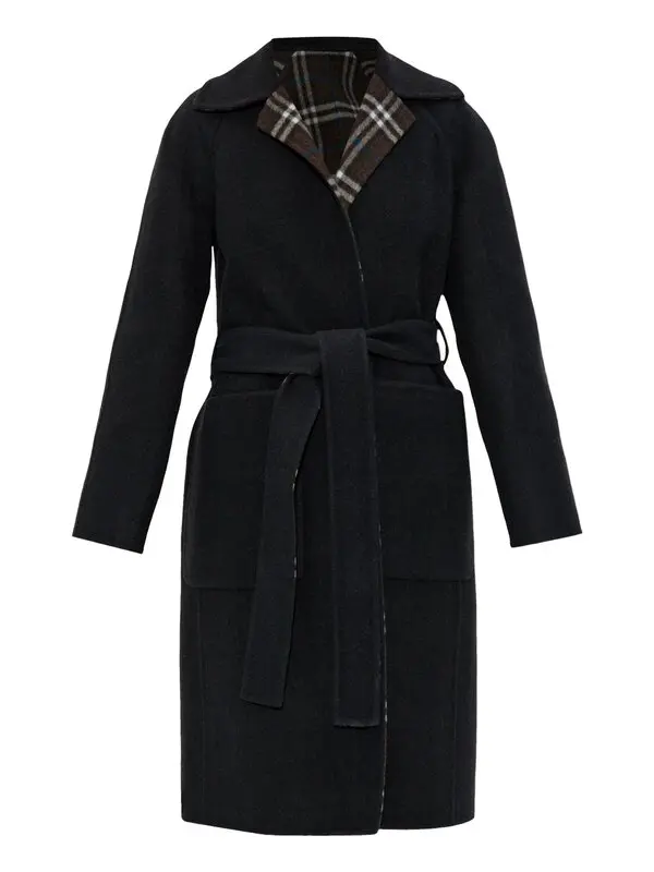 Burberry The Tunbridge Reversible Coat - Black