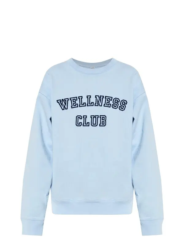 SPORTY & RICH Wellness Club Logo Sweatshirt - Blue