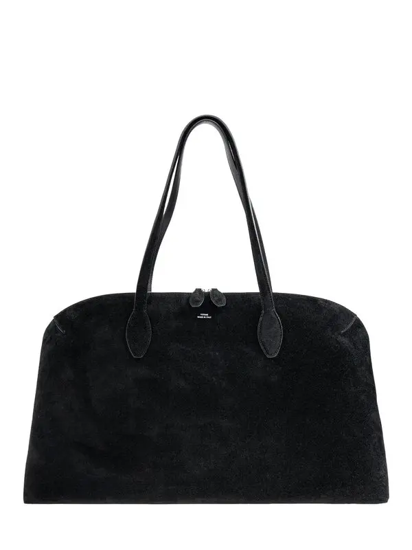 TOTEME Suede Shopper Bag - Black