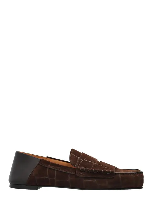 Jacquemus Carre Leather Loafers - Brown