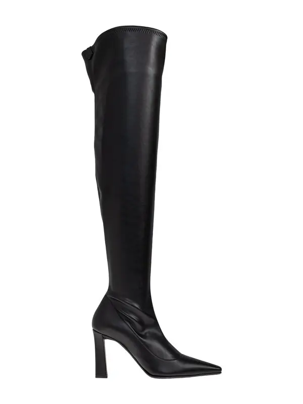 GIUSEPPE ZANOTTI Leather Heeled Boots - Black