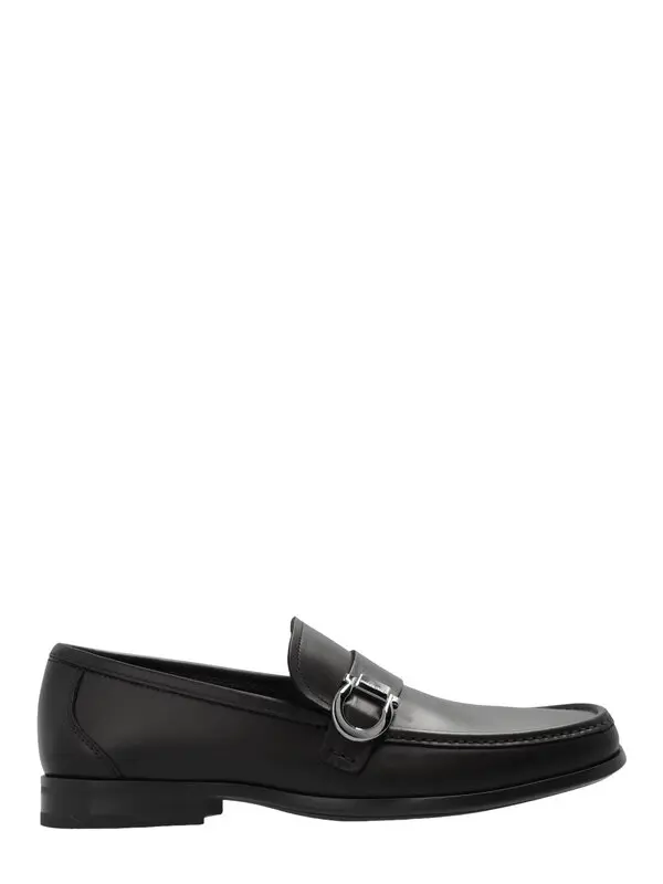 FERRAGAMO Caspian Leather Loafers - Brown