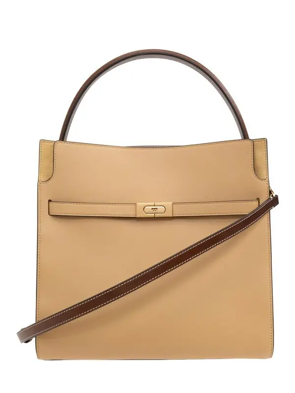 Tory Burch Lee Radziwill Shoulder Bag - Beige