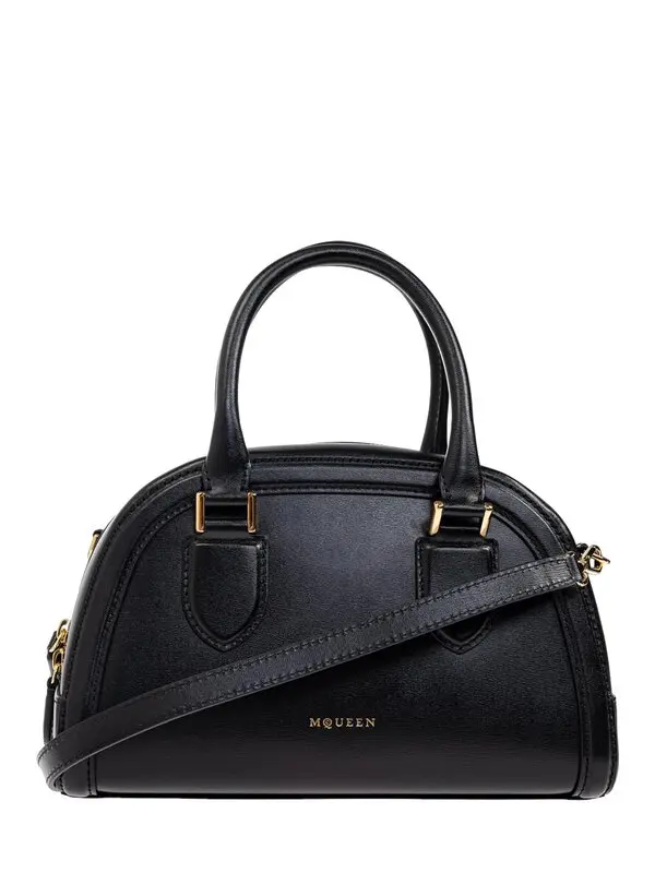 Alexander McQueen Birdee Boston Mini Handbag - Black