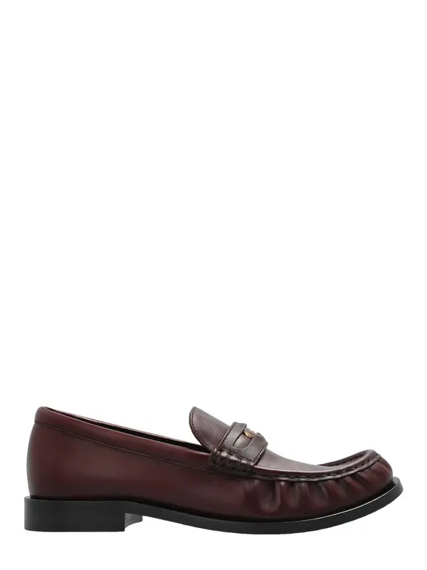 Burberry Leather Shoes - Burgundy