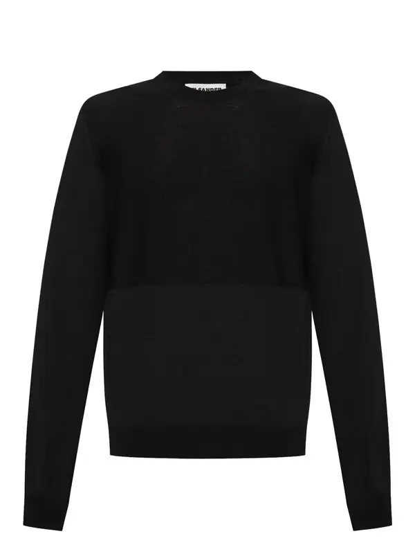 JIL SANDER Wool Sweater - Black