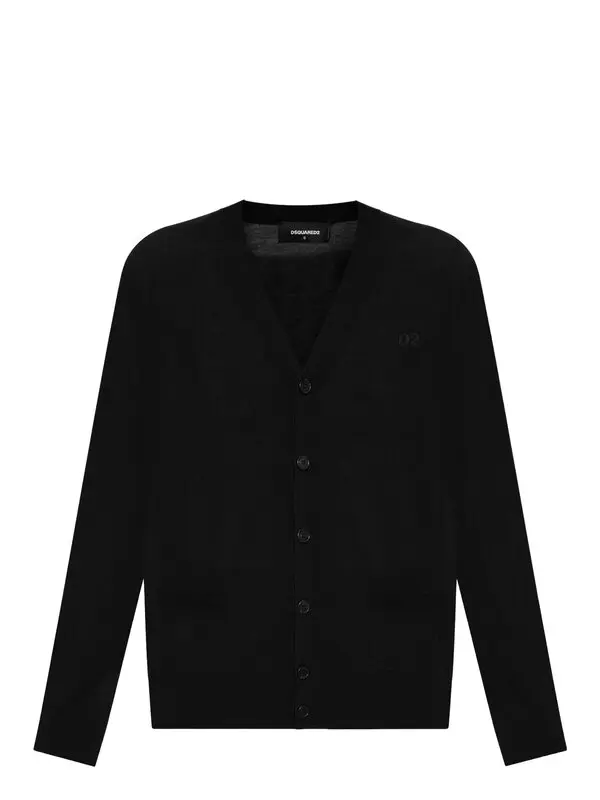 Dsquared2 Wool Cardigan - Black