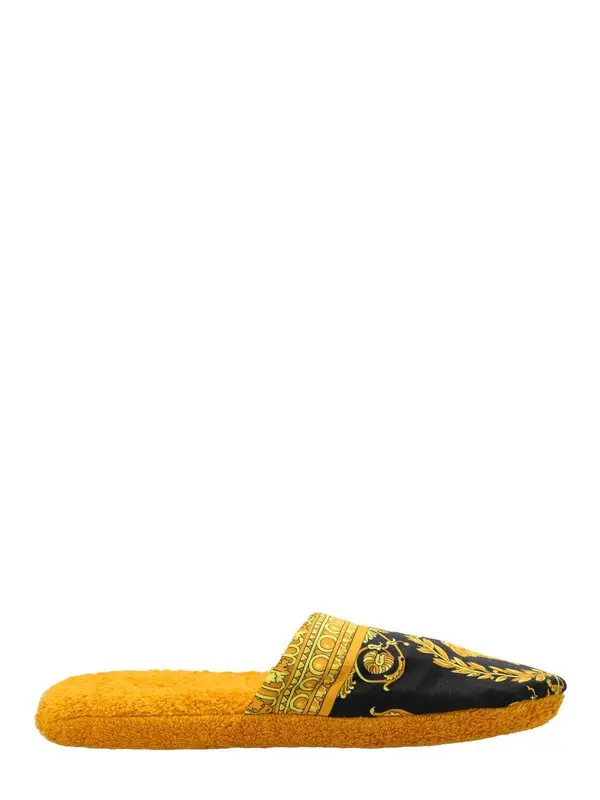 Versace I Baroque Cotton Slippers - Orange