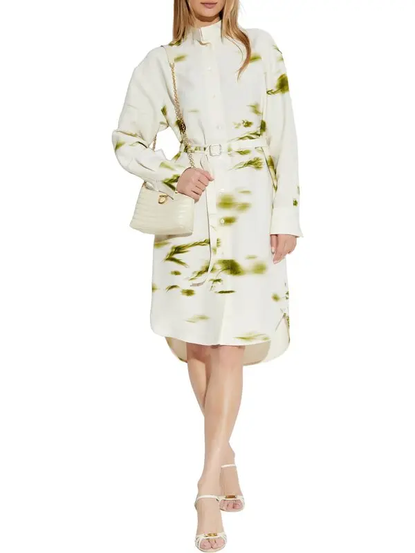 FERRAGAMO Viscose Dress With Pockets - Cream