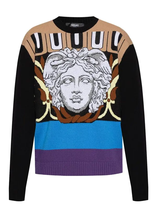 Versace Medusa Head Sweater - Multicolour