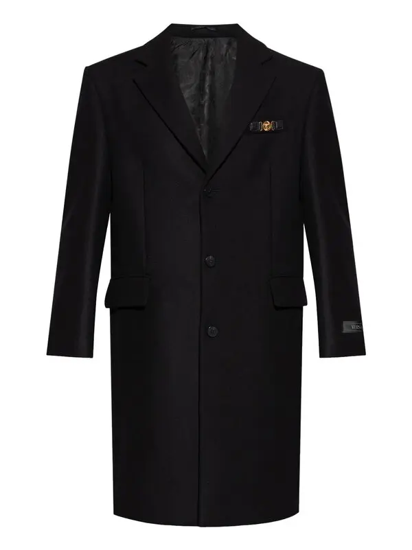 Versace Wool Coat - Black