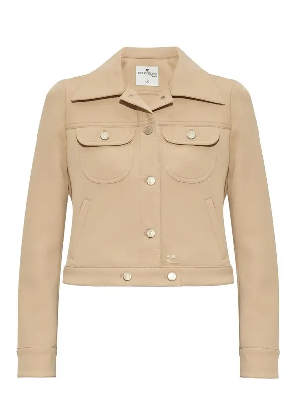 COURREGES X Vestiaire Cropped Jacket - Beige