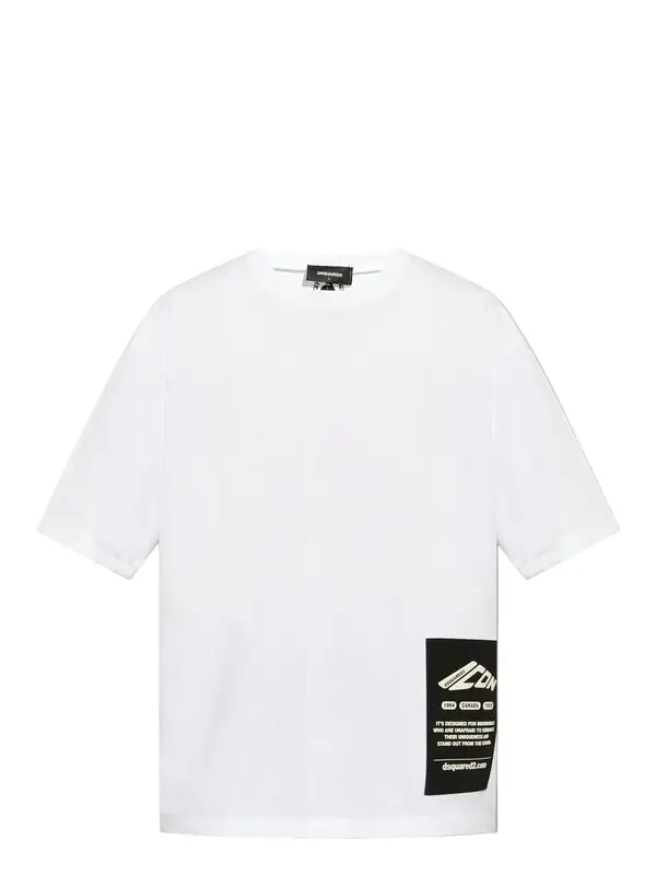 Dsquared2 T-shirt With Logo Patch - White