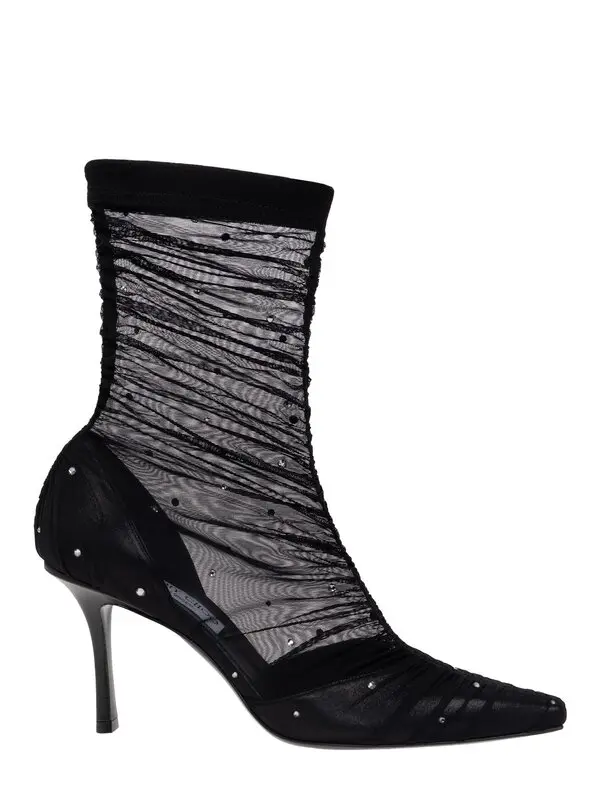JIMMY CHOO Lotta Ab Heeled Shoes - Black