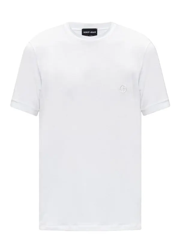 Giorgio Armani T-shirt With Logo - White