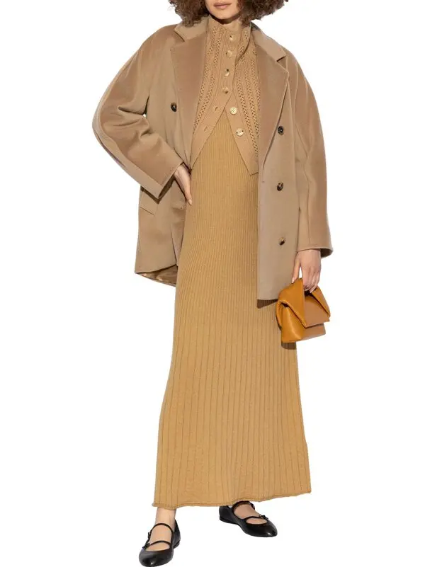 Max Mara Rebus Wool-cashmere Coat - Beige