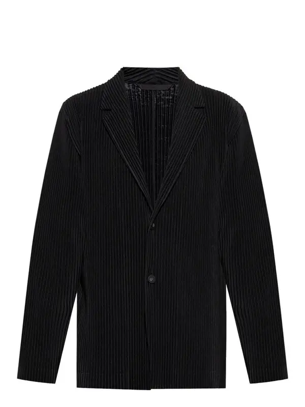 Issey Miyake Pleated Coat - Black
