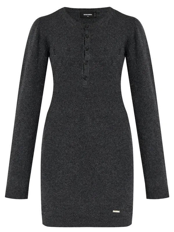 Dsquared2 Wool Dress - Grey