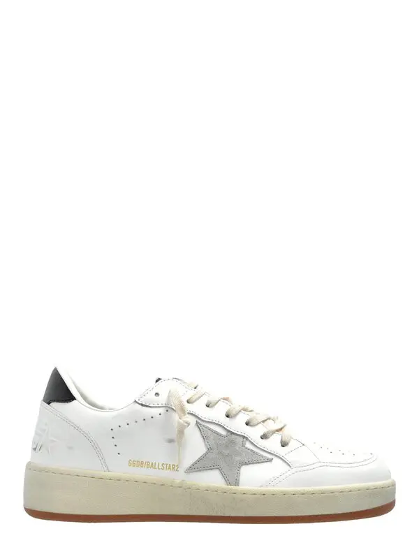 Golden Goose Ball Star No. 2 Leather Sneakers - White