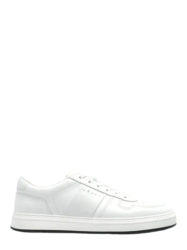 Hogan H-stripes Leather Sneakers - White