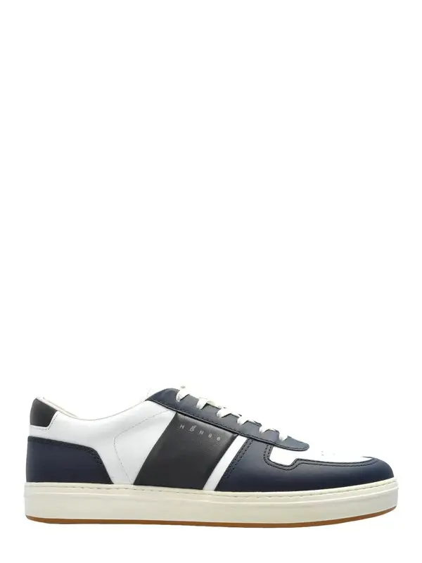 Hogan H-stripes Leather Sneakers - Navy Blue